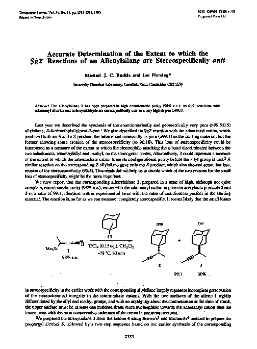 (PDF) Accurate determination of the extent to which the SE2′ reactions ...