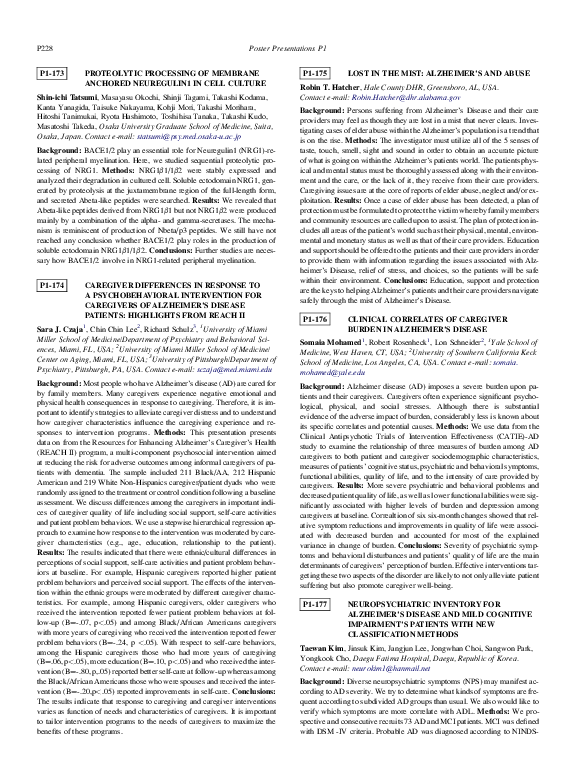 (PDF) Neuropsychiatric inventory for alzheimer's disease and mild ...