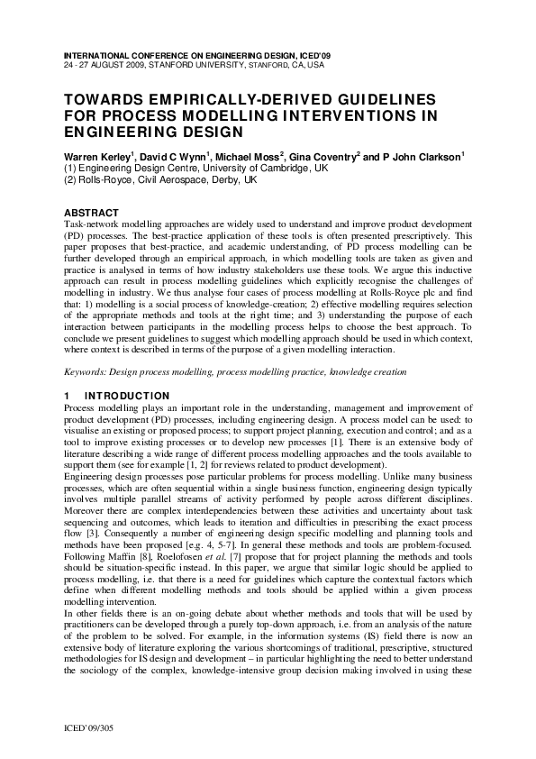 (PDF) Towards empirically-derived guidelines for process modelling ...