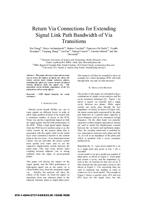 (PDF) Return via connections for extending signal link path bandwidth ...