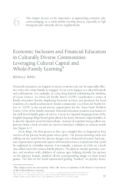 (PDF) Economic Inclusion and Financial Education in Culturally Diverse ...