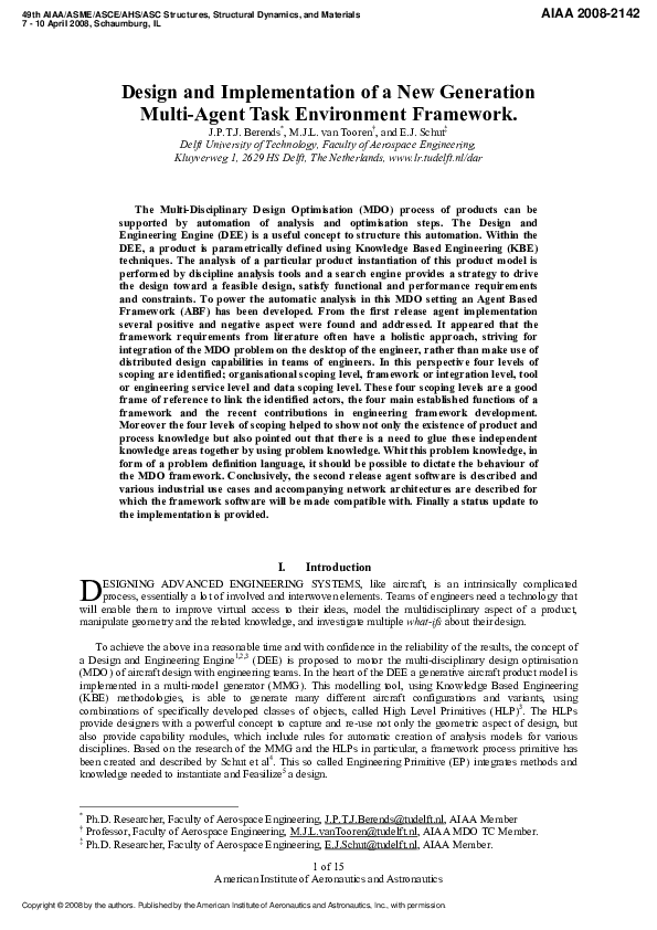 Pdf Design And Implementation Of A New Generation Multi Agent Task Environment Framework