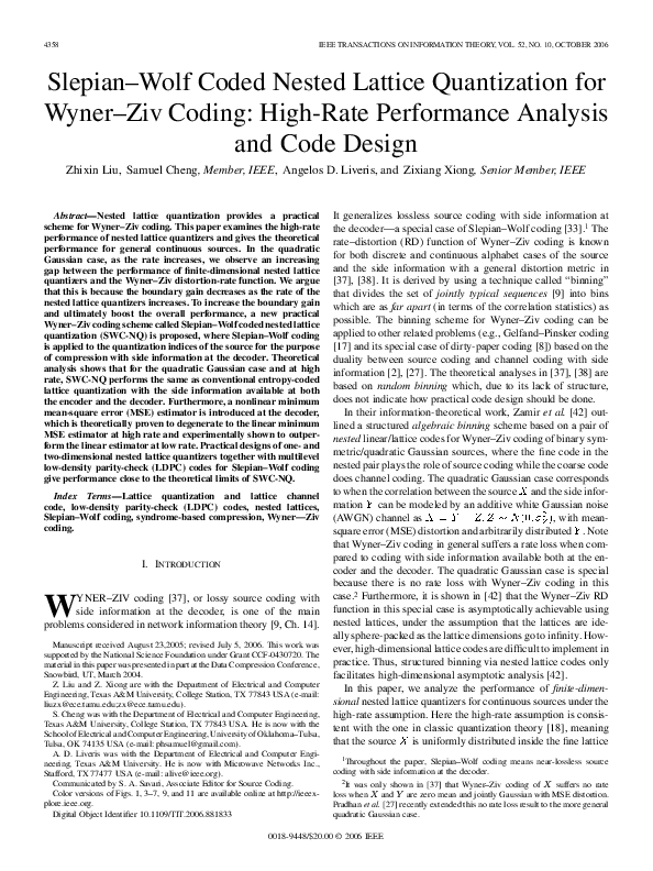 (PDF) Design criteria for lattice network coding | Danilo Silva - Academia.edu