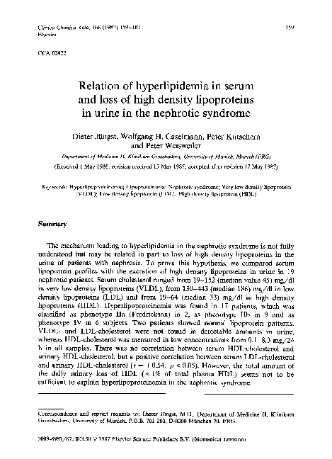 (PDF) Lipopheresis in the nephrotic syndrome | Masatoshi Mune ...