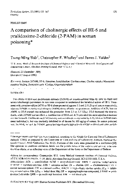 (PDF) A comparison of cholinergic effects of HI-6 and pralidoxime-2 ...