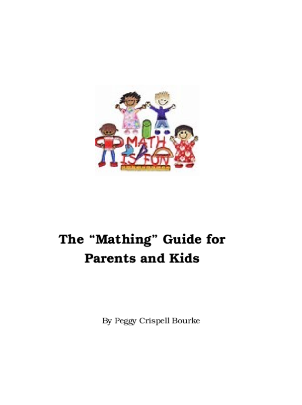 (DOC) The " Mathing " Guide for Parents and Kids