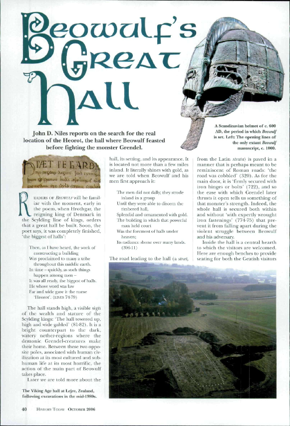 (PDF) Beowulf's Great Hall