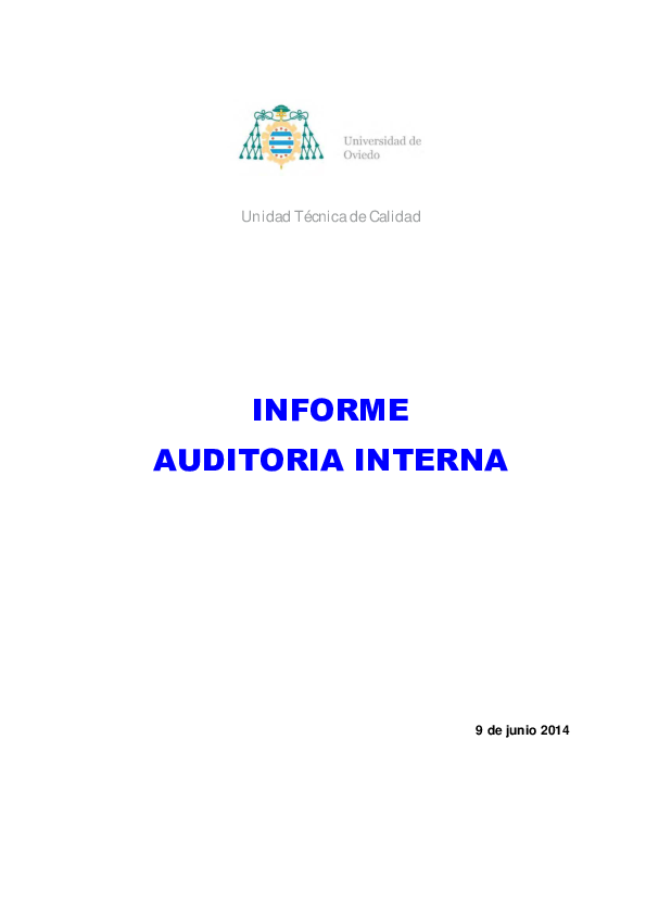 (PDF) INFORME AUDITORIA INTERNA