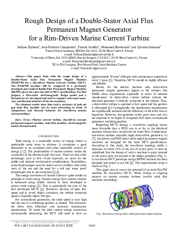 (PDF) Rough design of a Double-Stator Axial Flux Permanent Magnet ...