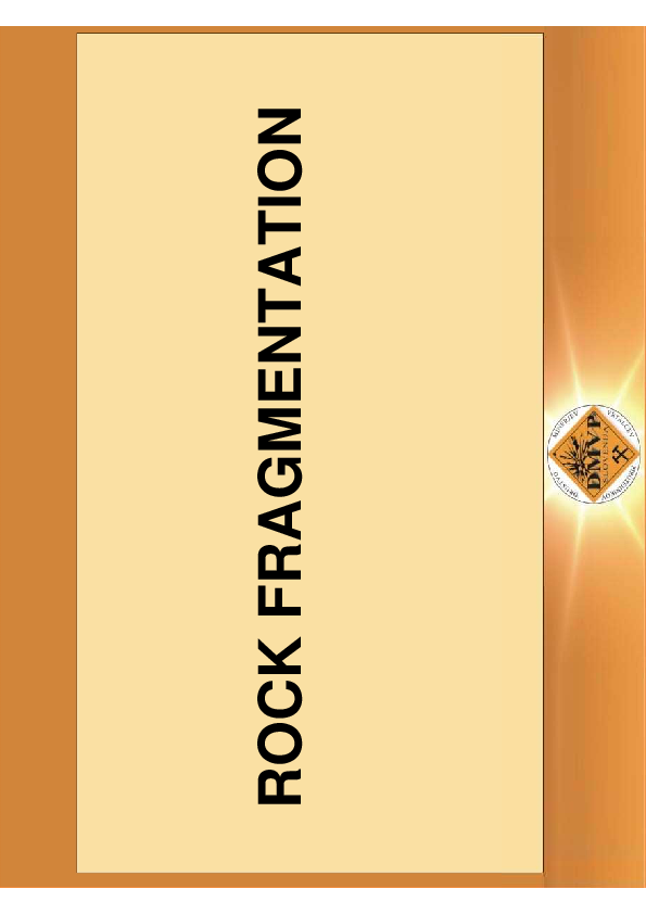 Pdf Rock Fragmentation