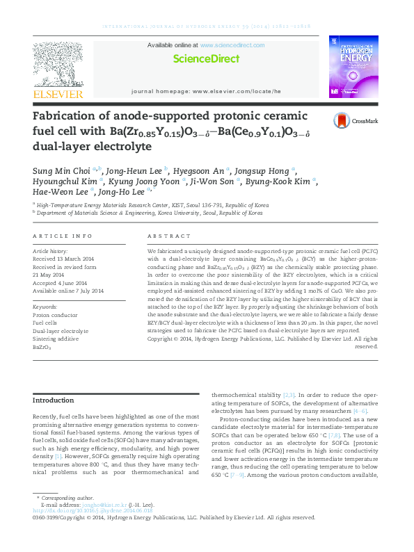(PDF) Fabrication of anode-supported protonic ceramic fuel cell with Ba ...
