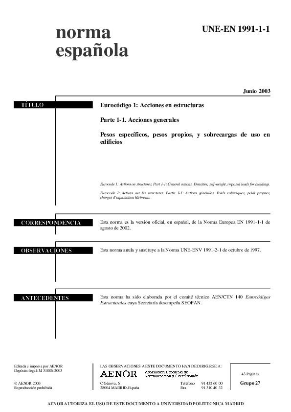 (PDF) UNE-EN_1991-1-1=2003