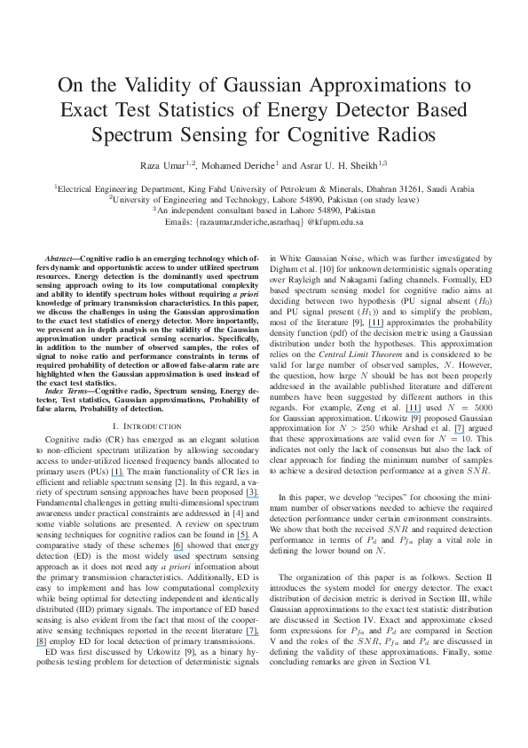 Pdf On The Validity Of Gaussian Approximations To Exact Test