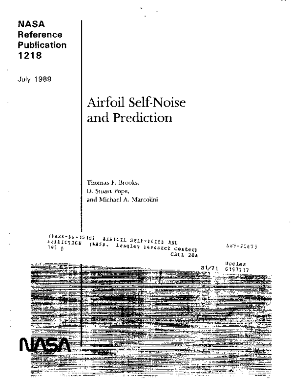 (PDF) Airfoil self-noise and prediction