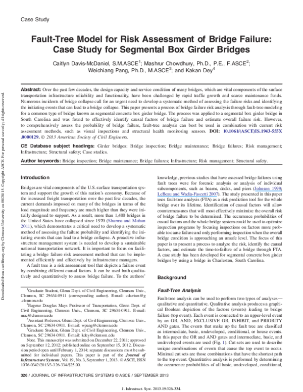 (PDF) Identification of Causal Factors of Bridge Failure Through Fault ...