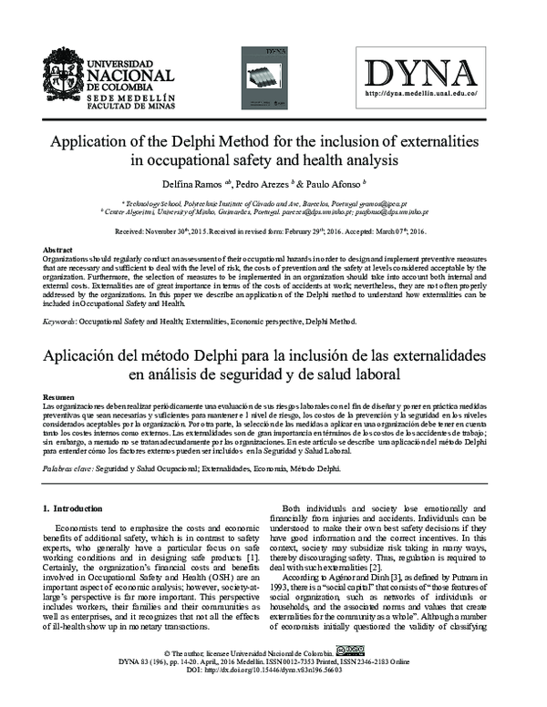 (PDF) Application of the Delphi Method for the inclusion of ...