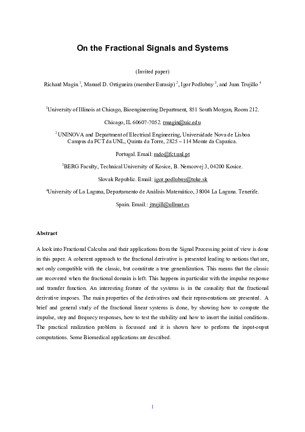 Pdf Fractional Fourier Transform As A Signal Processing Tool An