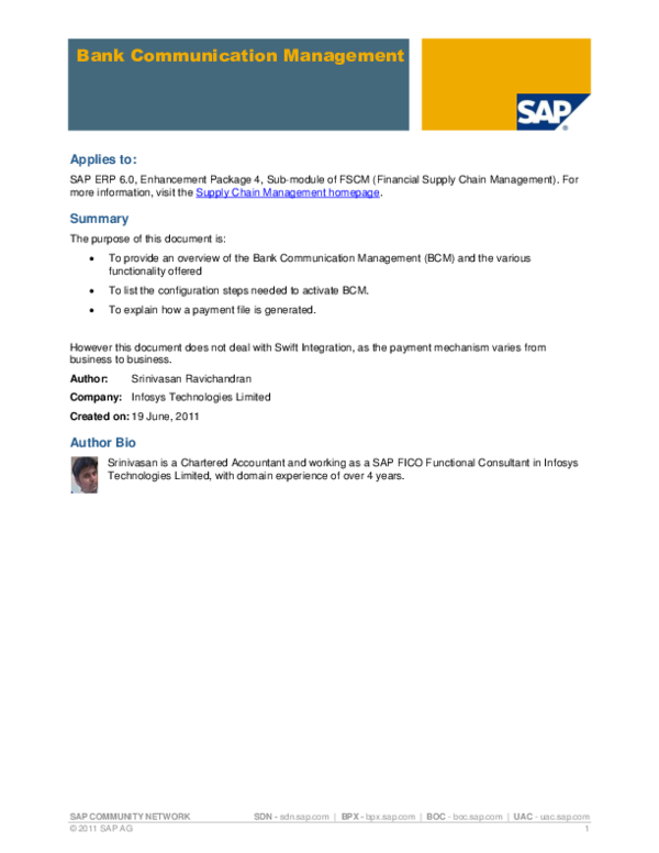 (PDF) SAP COMMUNITY NETWORK