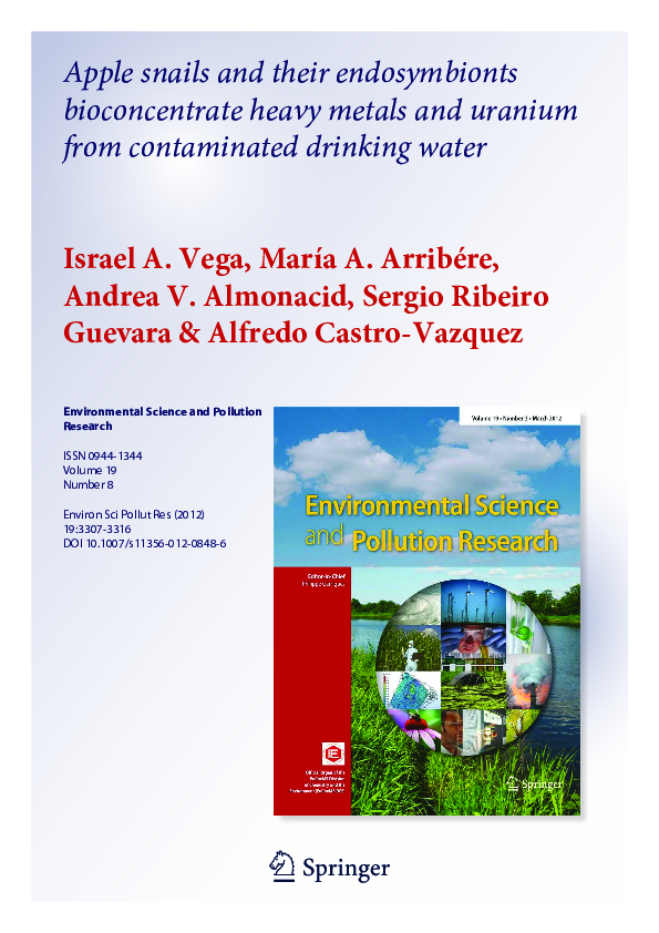 (PDF) Apple snails and their endosymbionts bioconcentrate heavy metals ...