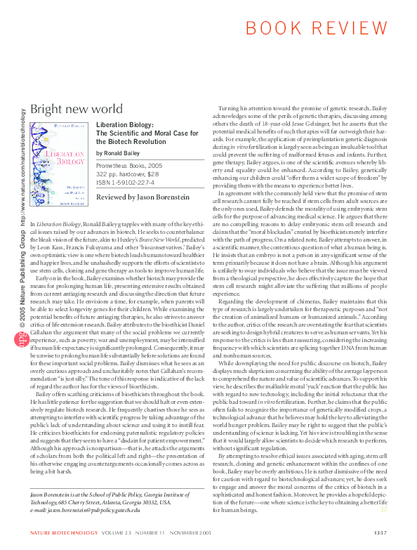 (PDF) Bright new world