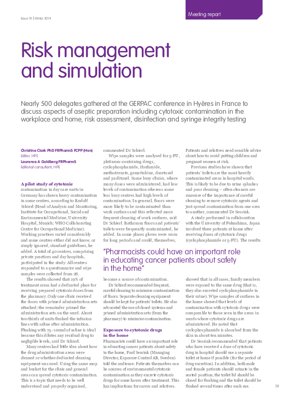 (PDF) Risk management and simulation
