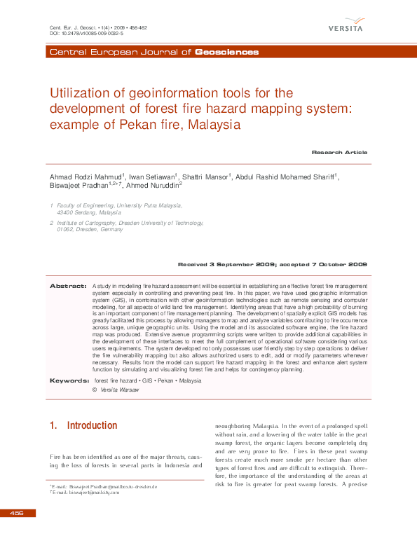 (PDF) Utilization of geoinformation tools for the development of forest ...