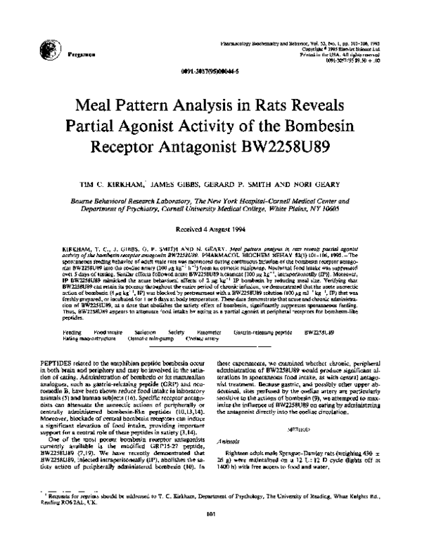 (PDF) Distribution of bombesin binding sites in the rat ...