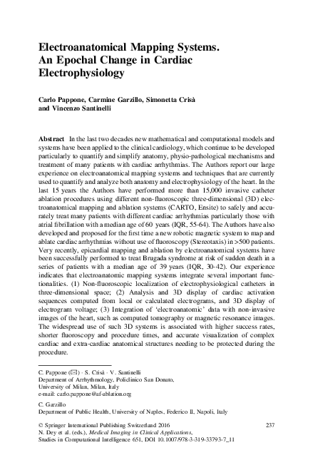 (PDF) Electroanatomical Mapping Systems. An Epochal Change in Cardiac Electrophysiology ...
