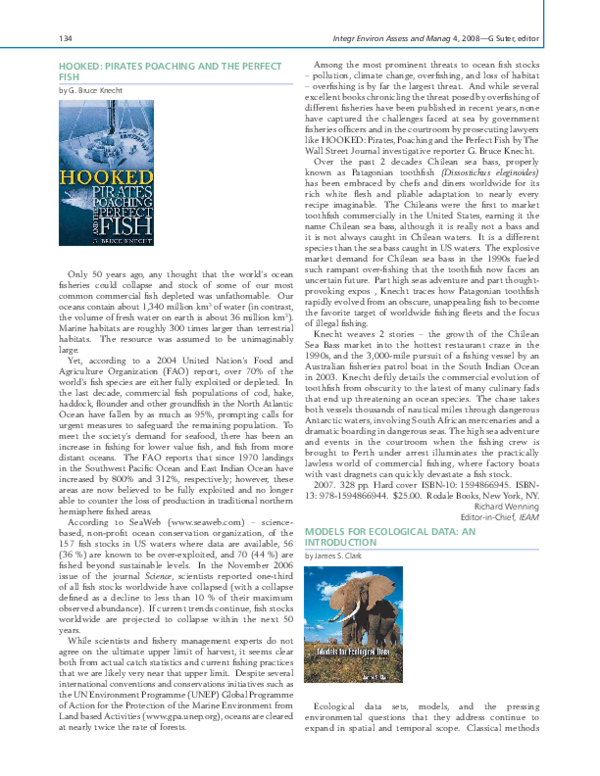 (PDF) Models for Ecological Data: An Introduction