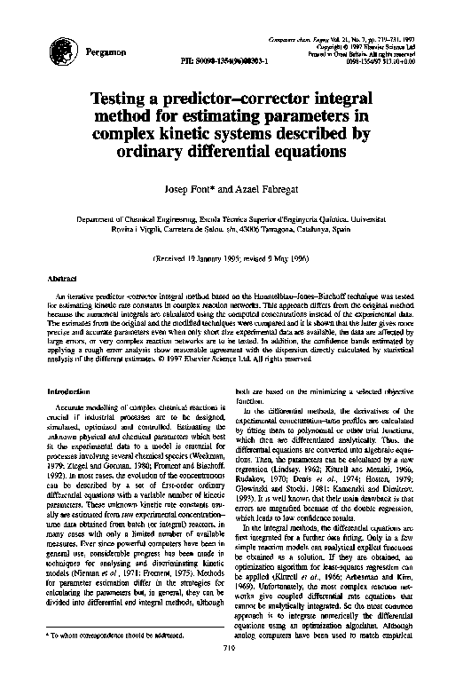 (PDF) Testing a predictor-corrector integral method for estimating ...