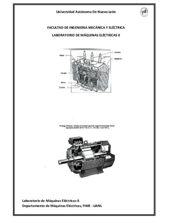 (PDF) Universidad Autónoma De Nuevo León Laboratorio de Máquinas Eléctricas II Departamento de ...
