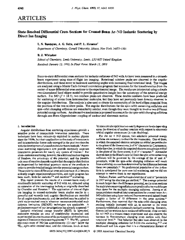 Pdf State Resolved Differential Cross Sections For The H D2 V 0 J