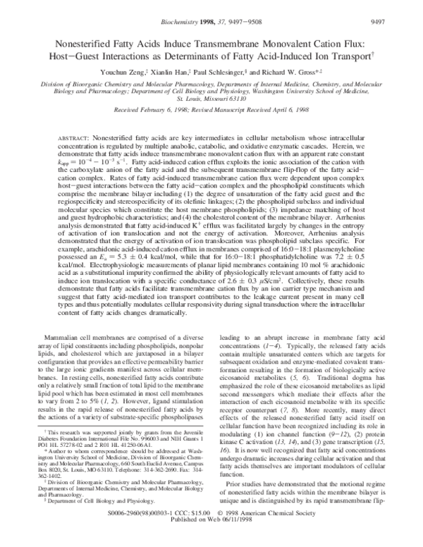 (PDF) Nonesterified Fatty Acids Induce Transmembrane Monovalent Cation ...