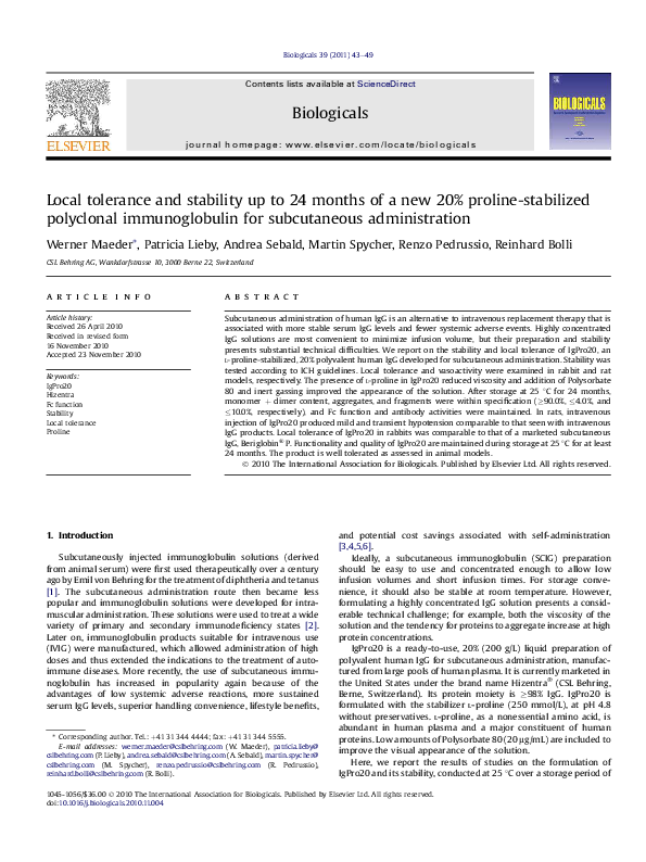 (PDF) Local tolerance and stability up to 24 months of a new 20% ...