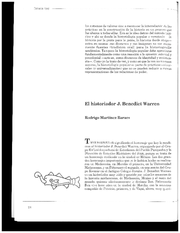 (PDF) El historiador J. Benedict Warren