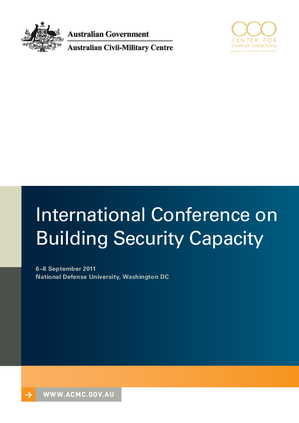 (PDF) International Conference on Building Security Capacity ...