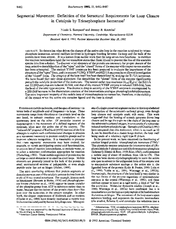 (PDF) Segmental movement: definition of the structural requirements for ...