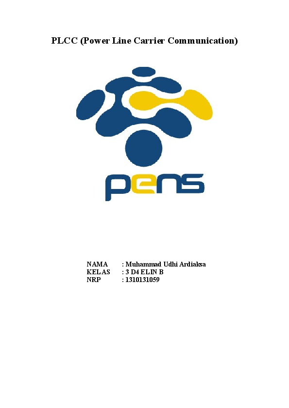 (DOC) PLCC (Power Line Carrier Communication)