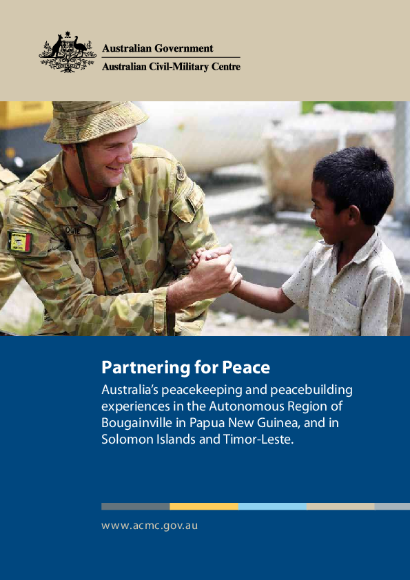 (PDF) Partnering for Peace: Australia's peacekeeping and peacebuilding ...