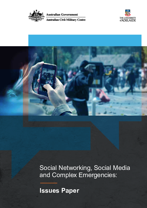 (PDF) Social Networking, Social Media and Complex Emergencies: Issues Paper