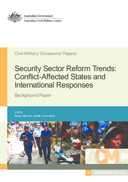 (PDF) Security Sector Reform Trends: Conflict-Affected States and ...