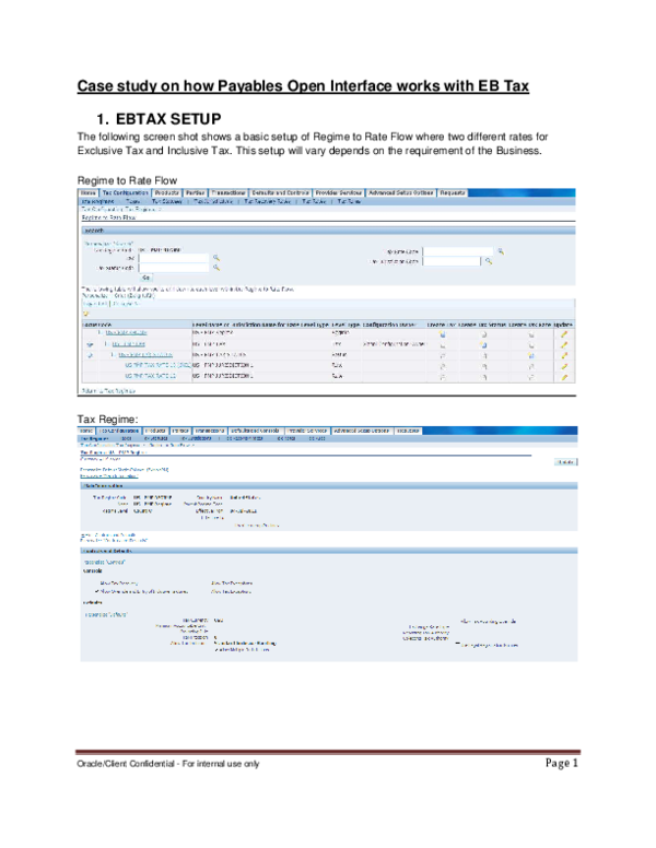 (PDF) Oracle/Client Confidential -For internal use only Case study on ...