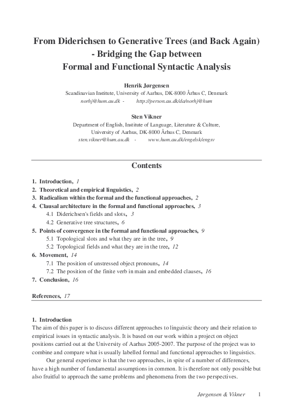 (PDF) From Diderichsen to Generative Trees (and Back Again)-Bridging ...