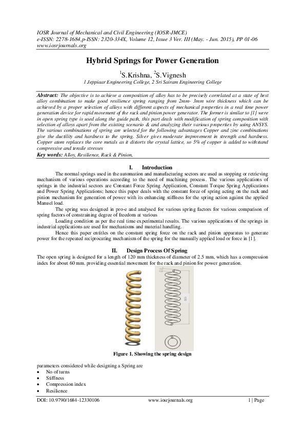 (PDF) Hybrid Springs for Power Generation
