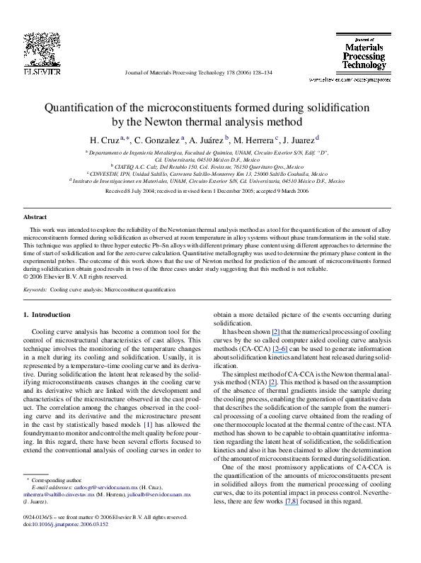 (PDF) Quantification of the microconstituents formed during ...