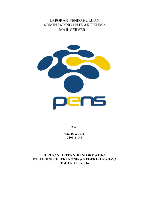 (DOC) JURUSAN D3 TEKNIK INFORMATIKA POLITEKNIK ELEKTRONIKA NEGERI ...
