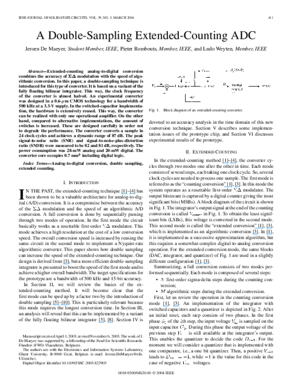 (PDF) A Double-Sampling Extended-Counting ADC