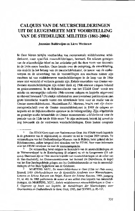 (PDF) Calques van de muurschilderingen uit de Leugemeete met ...