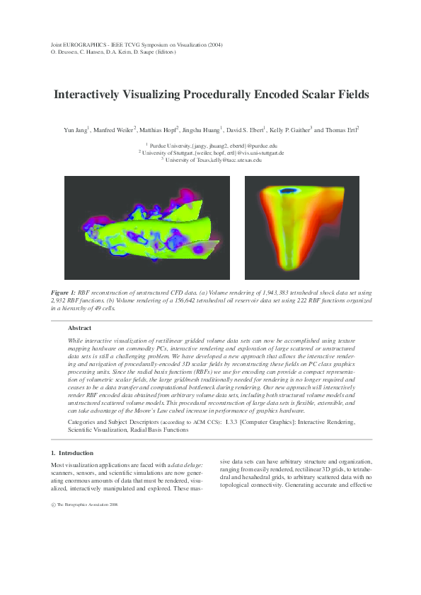 (PDF) Interactively Visualizing Procedurally Encoded Scalar Fields