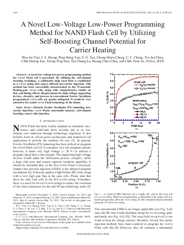(PDF) A Novel Low-Voltage Low-Power Programming Method for NAND Flash ...